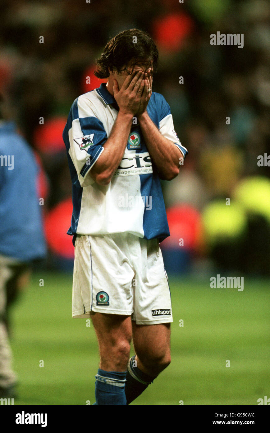 Blackburn Rovers' Ashley Ward walks at the end after his team are ...