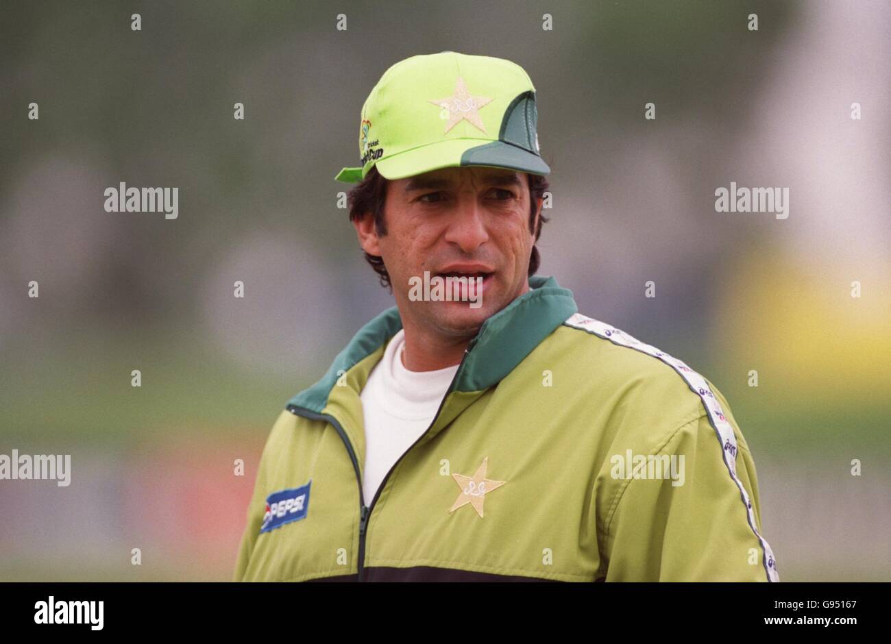 Pakistan captain wasim akram hi-res stock photography and images - Alamy