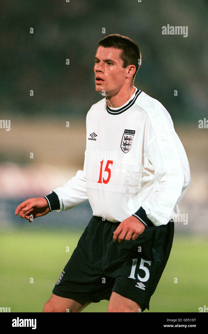 Soccer - Friendly - Hungary v England. Jamie Carragher, England Stock ...