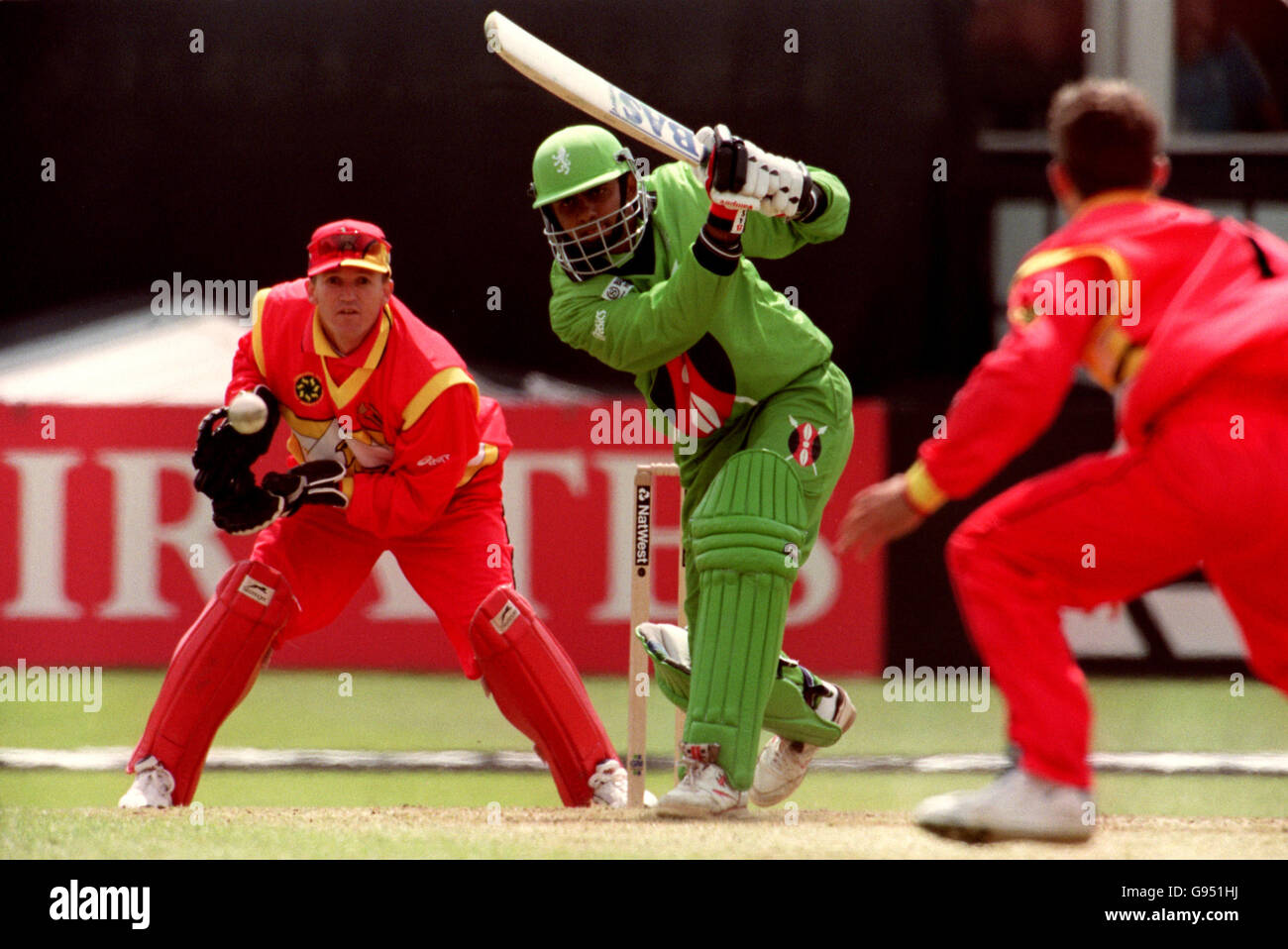 Wicket keeper andy flower fielding kenyans hi-res stock photography and ...