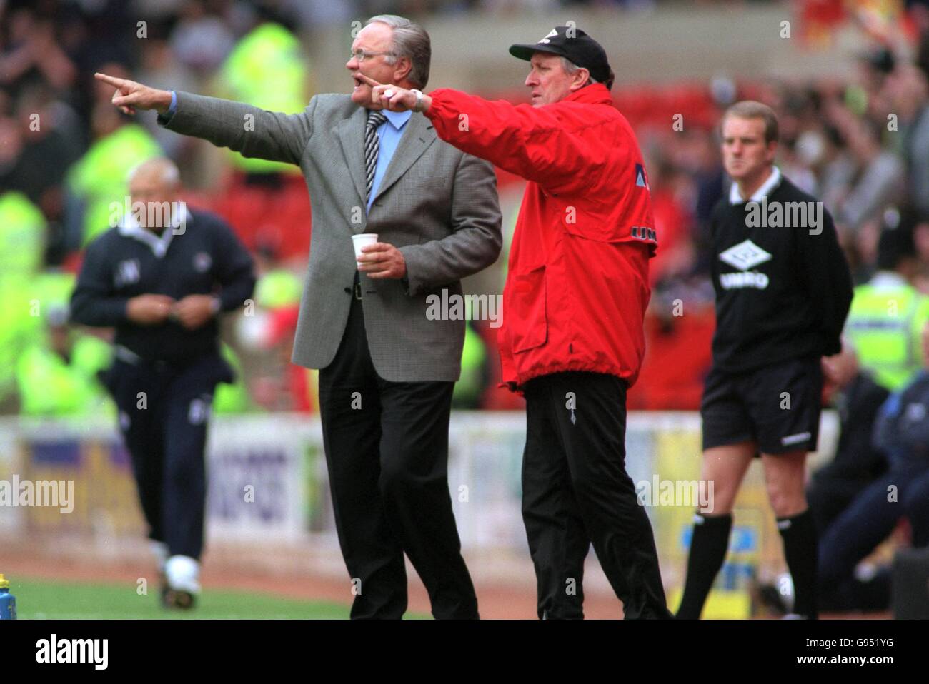 Nottingham Forest's manager Ron Atkinson and his assistant Peter ...