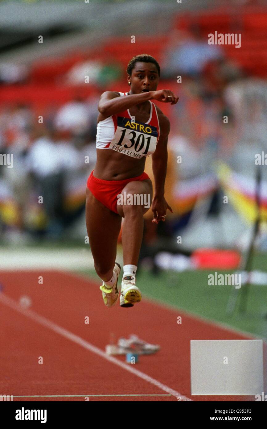 Englands michelle griffith competing in the final hi-res stock ...