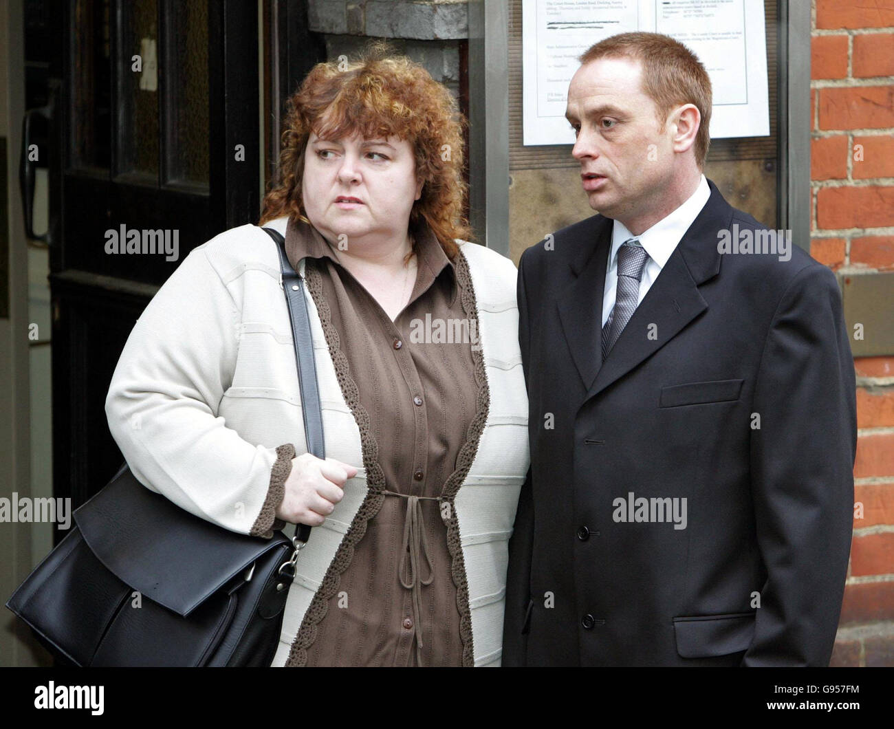 Jim collinson wife yvonne outside epsom magistrates court in surrey hi ...