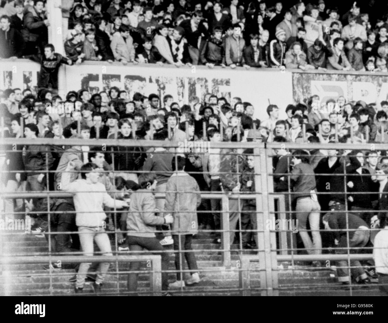 English football hooligans Black and White Stock Photos & Images - Alamy