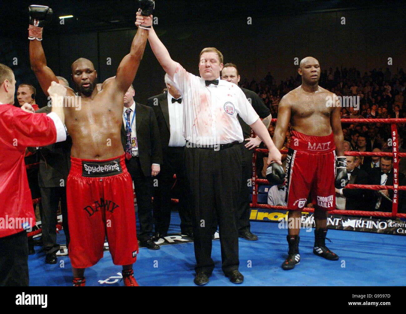 Boxing commonwealth heavyweight championship matt hi-res stock ...