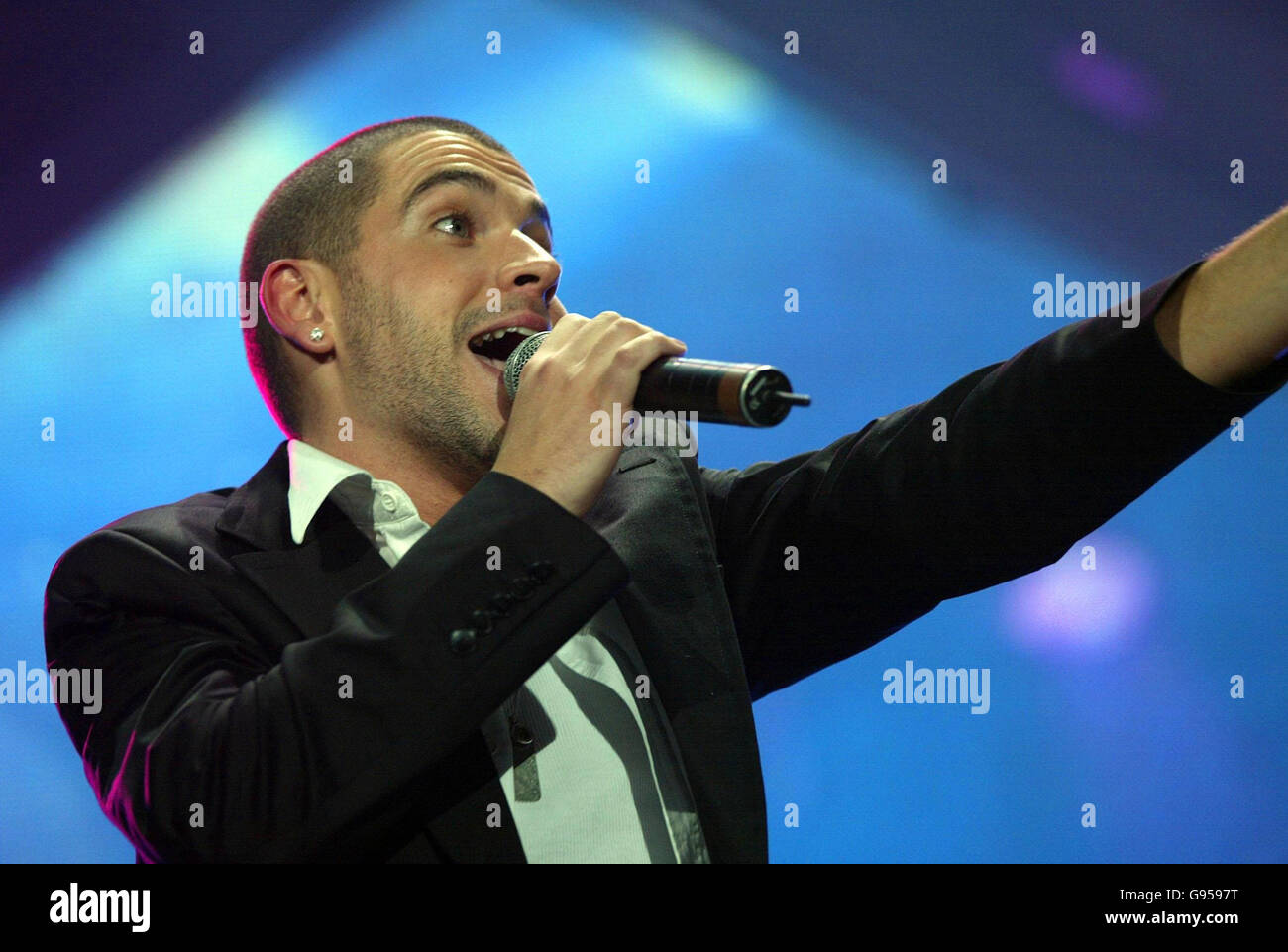 Shayne Ward performs on stage during X Factor 2 Live, at the MEN Arena ...