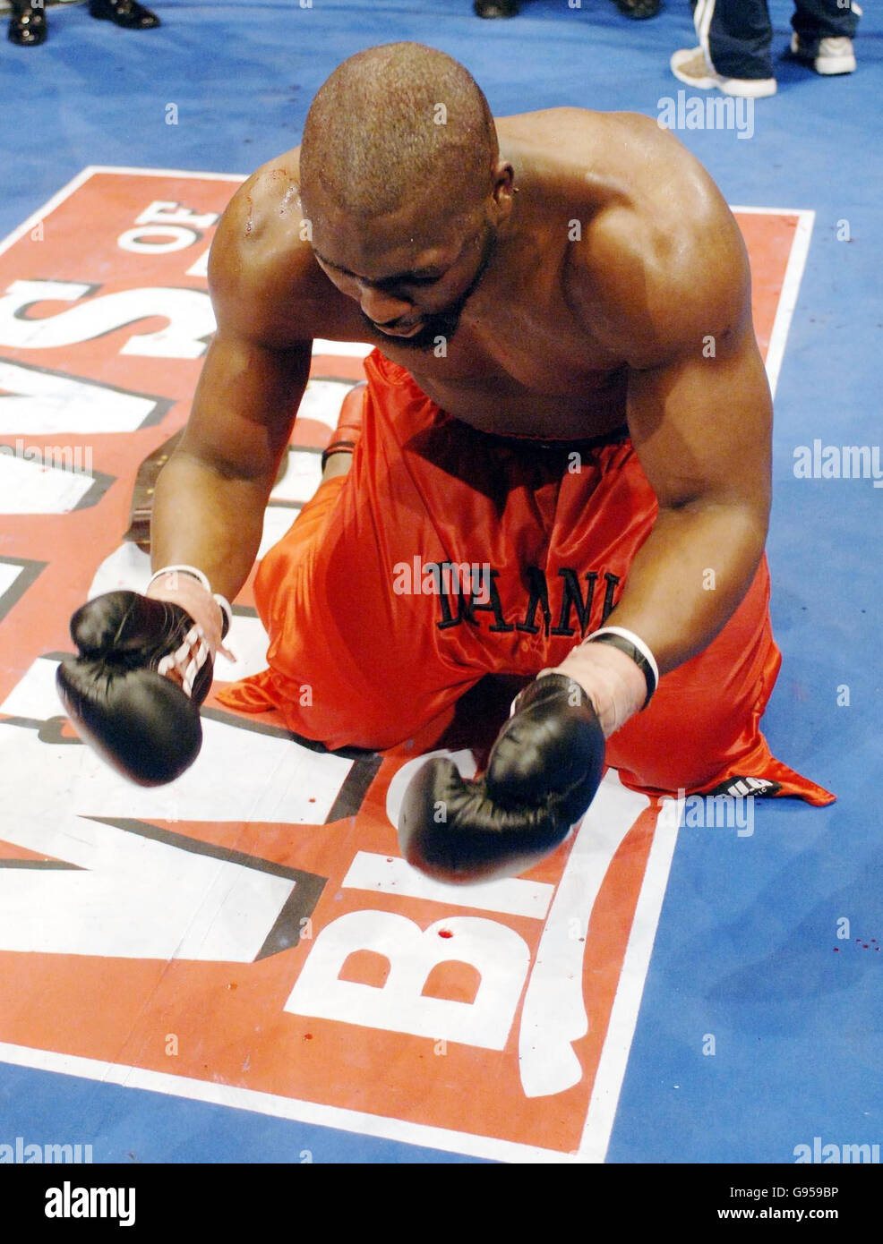 Boxing commonwealth heavyweight championship matt hi-res stock ...