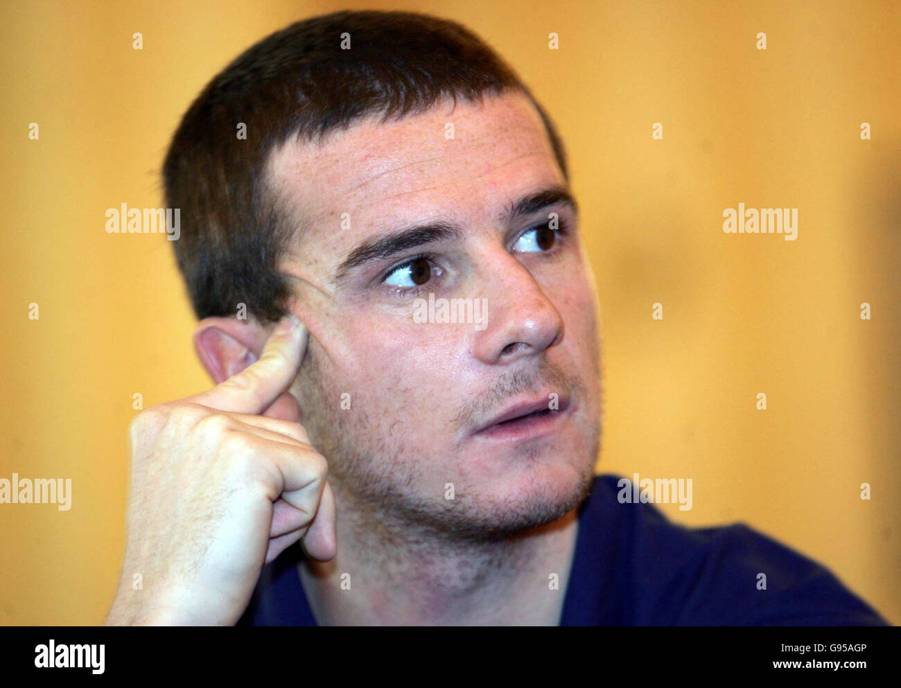 Scotlands barry ferguson during a press conference at cameron house hi ...