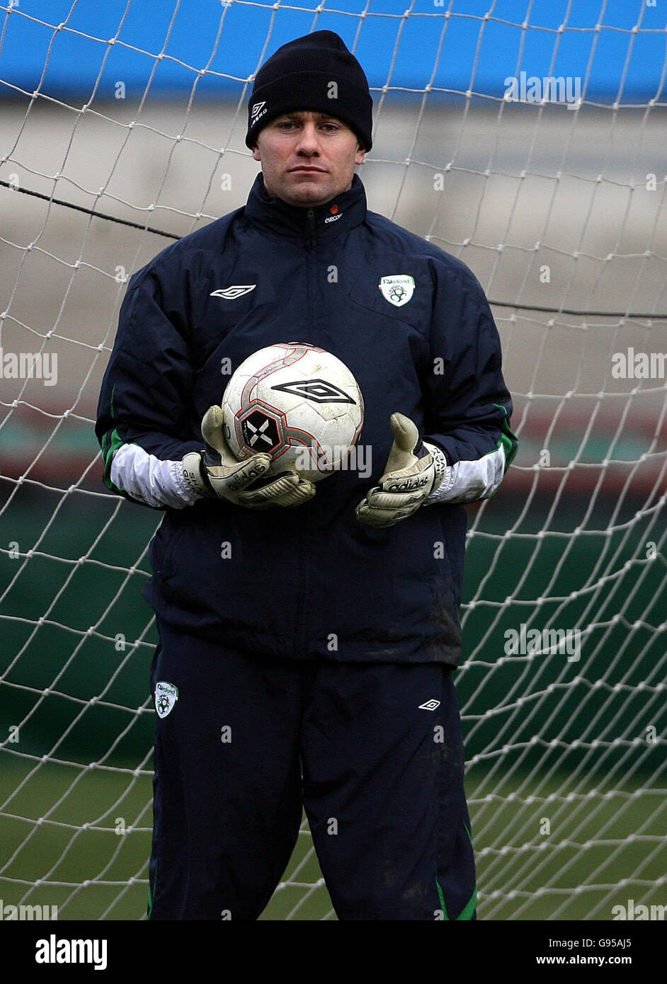 Soccer republic of ireland training session lansdowne road hi-res stock ...