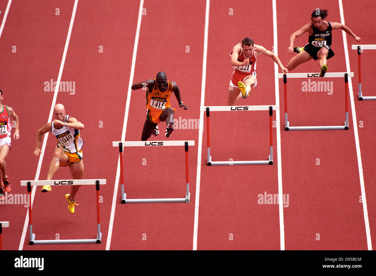 (left-right) Australia's Rohan Robinson, Wayne White of Jamaica ...