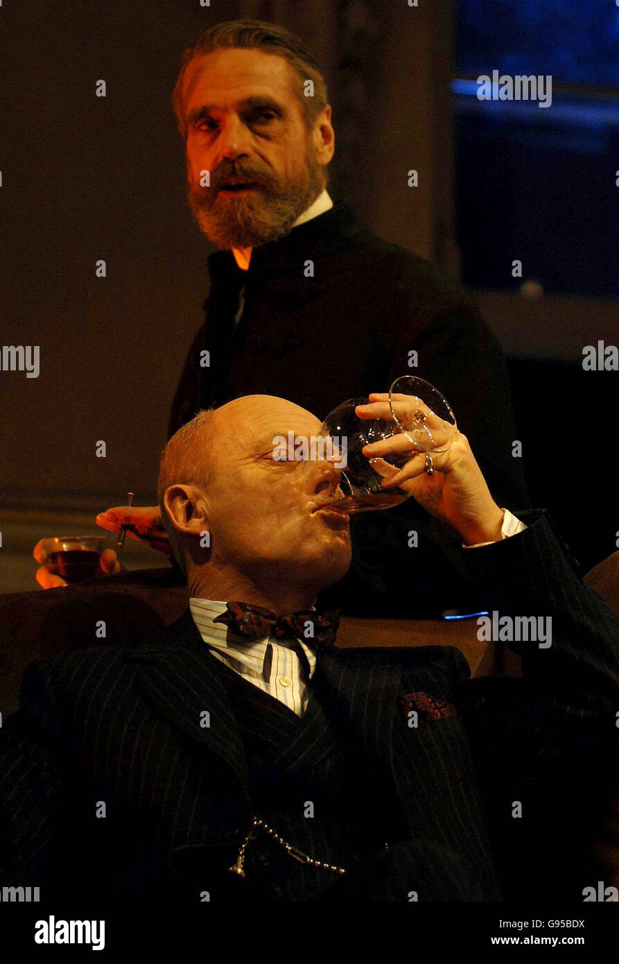 Jeremy Irons (back) and Patrick Malahide during a photocall for the new ...