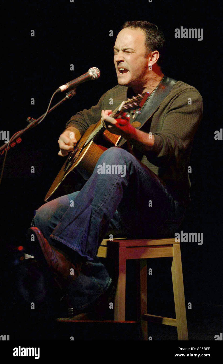 South African singer-songwriter Dave Matthews performs on stage, at The ...