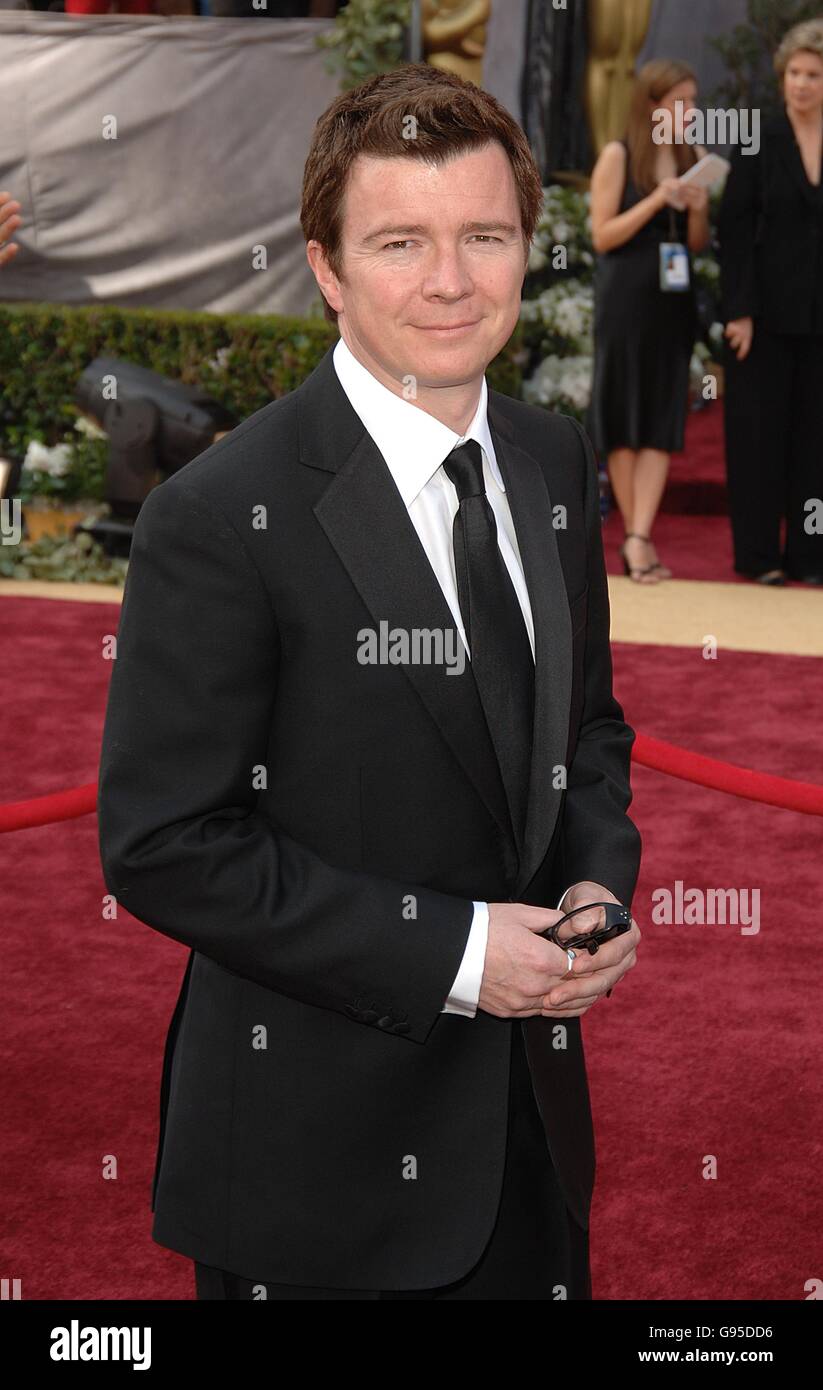 Rick astley arrives on the red carpet hi-res stock photography and ...
