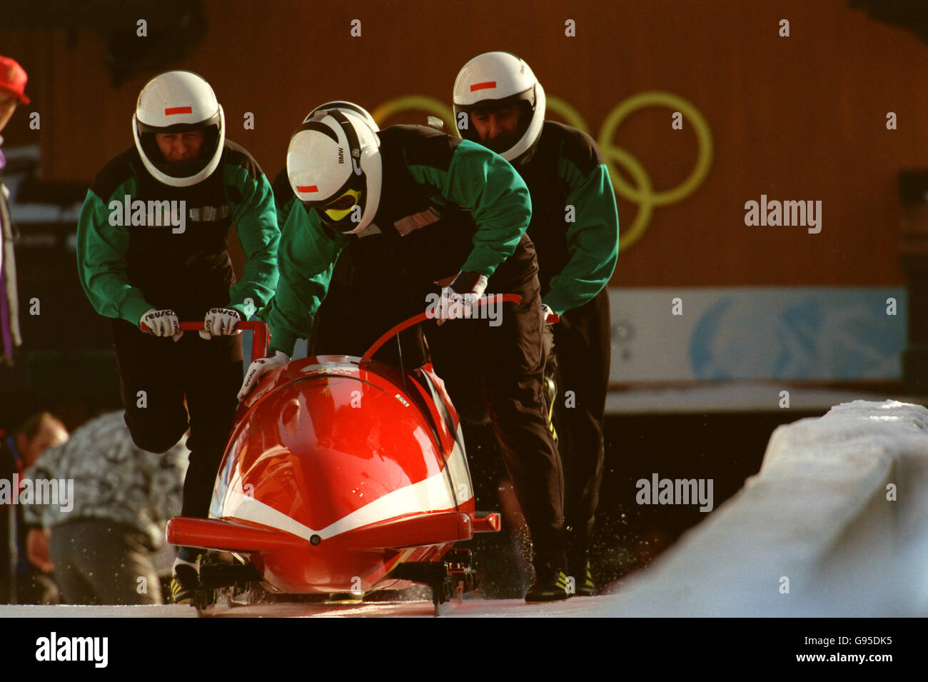 Four-Man Bobsleigh - Winter Olympics - Nagano 1998 - Training Day Three ...