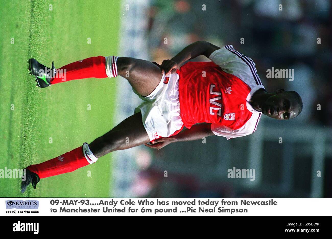 015127 Andy Cole Stock Photo - Alamy
