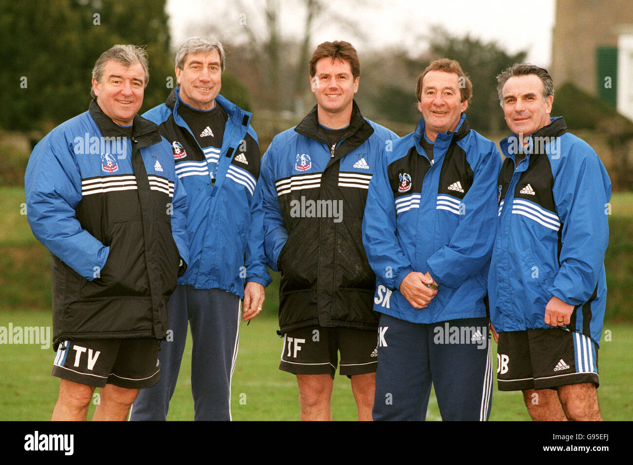 The Crystal Palace management team (left-right): Terry Venables ...