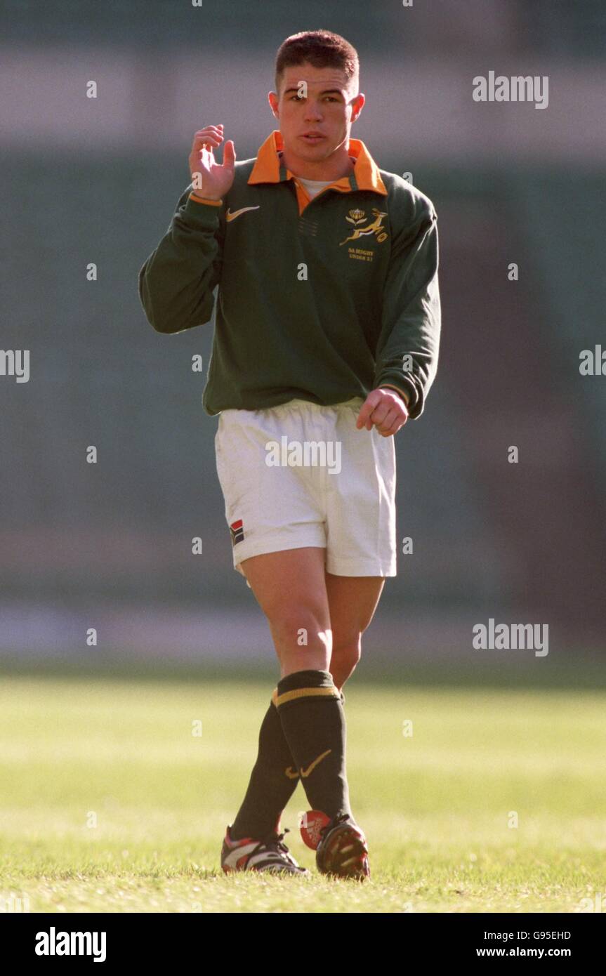Rugby Union - Under 21s - England v South Africa. Andre Pretorius ...