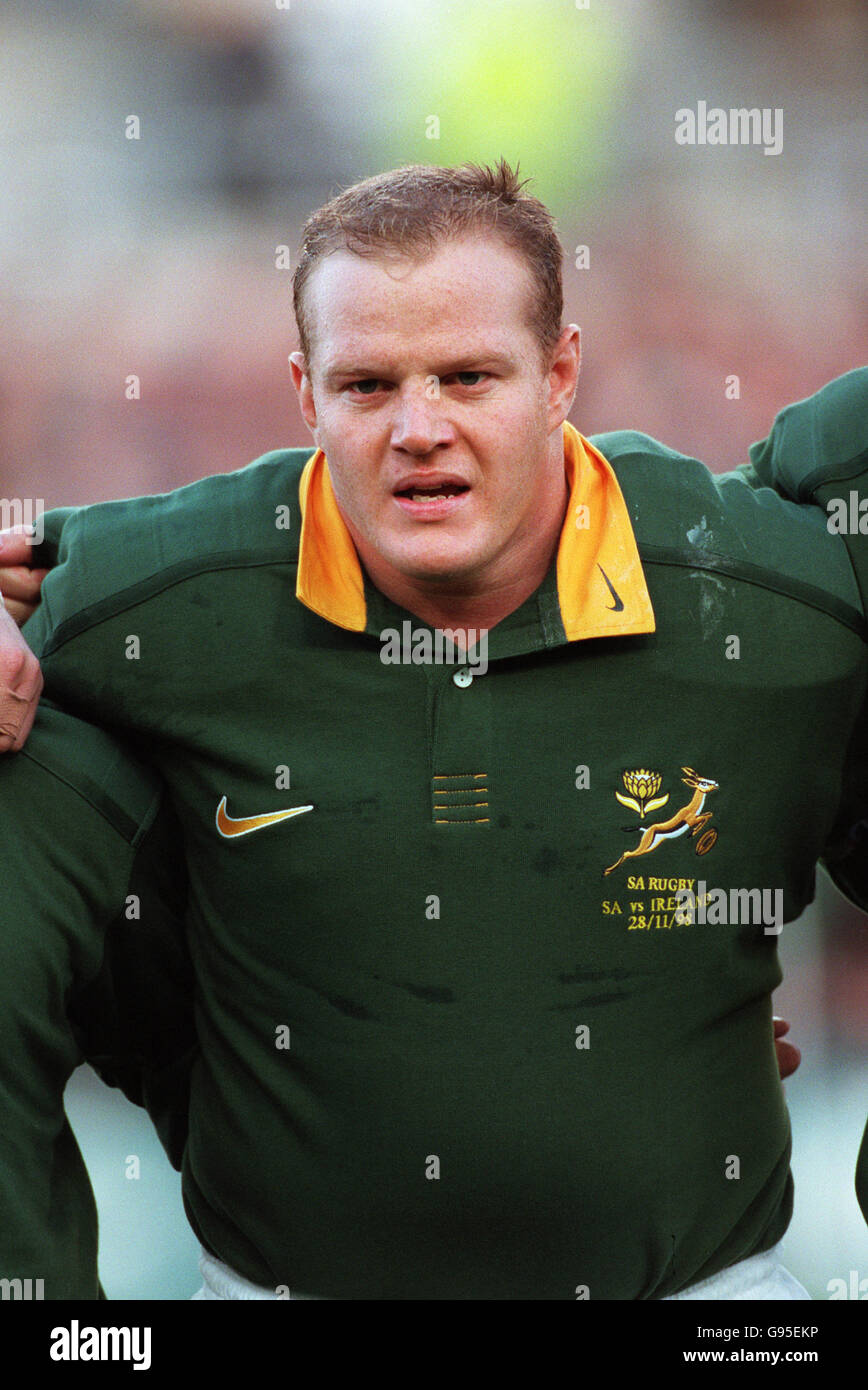 Rugby Union - Test Match - Ireland v South Africa. Robbie Kempson ...