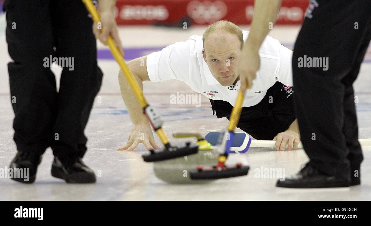Great Britain's Ewan MacDonald in action against Canada during the Men ...