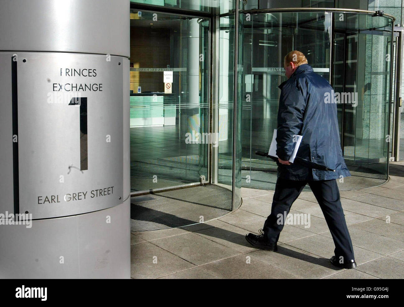 The entrance to the Princes Exchange building in the Tollcross area of ...