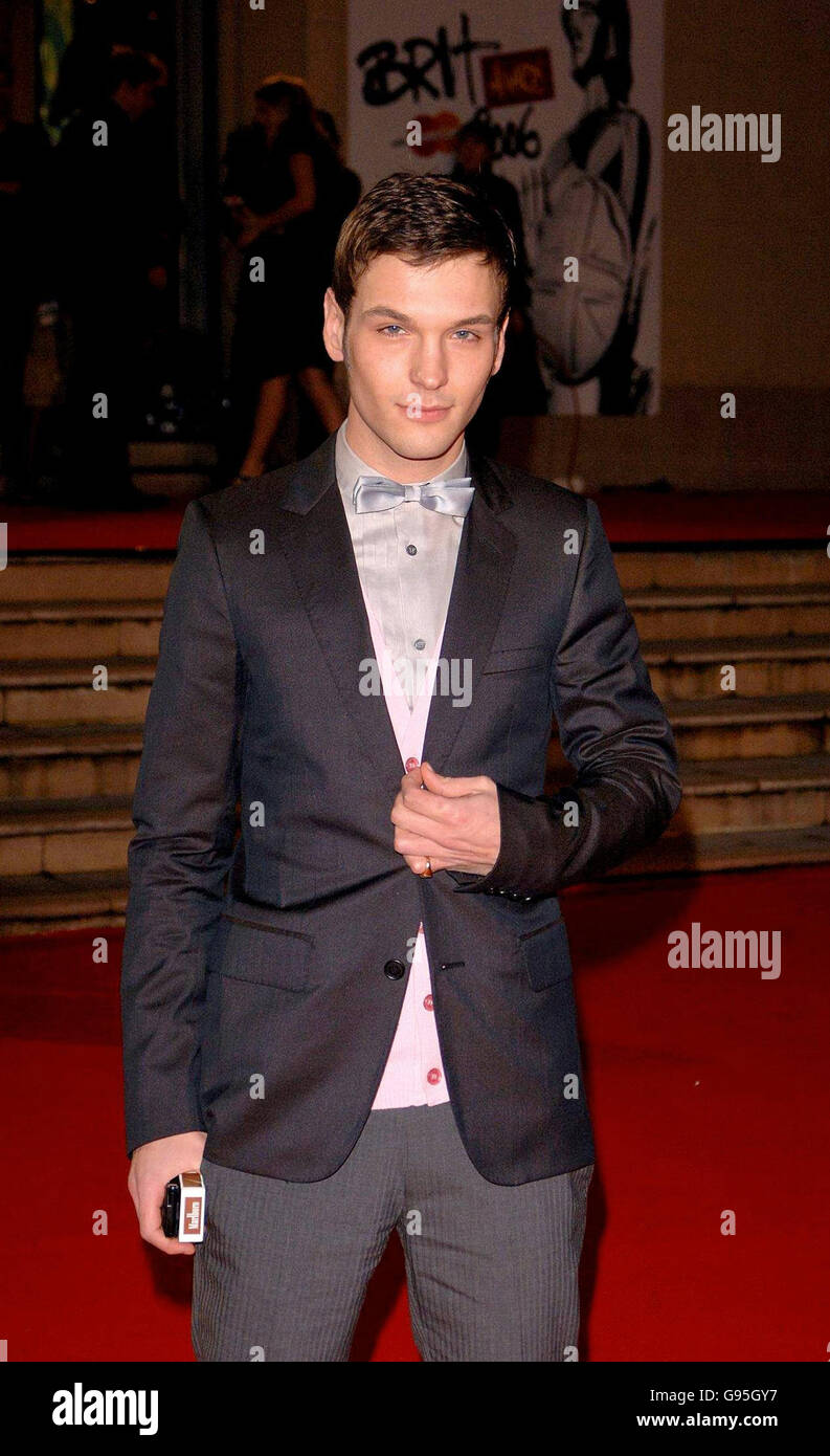 Preston from the Ordinary Boys arrives for the Brit Awards 2006, at ...