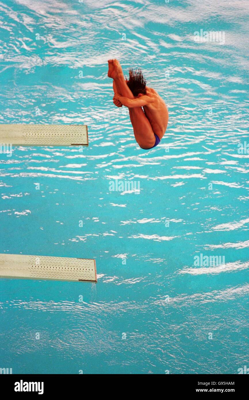 Diving - 16th Commonwealth Games - Kuala Lumpur, Malaysia. A diver ...