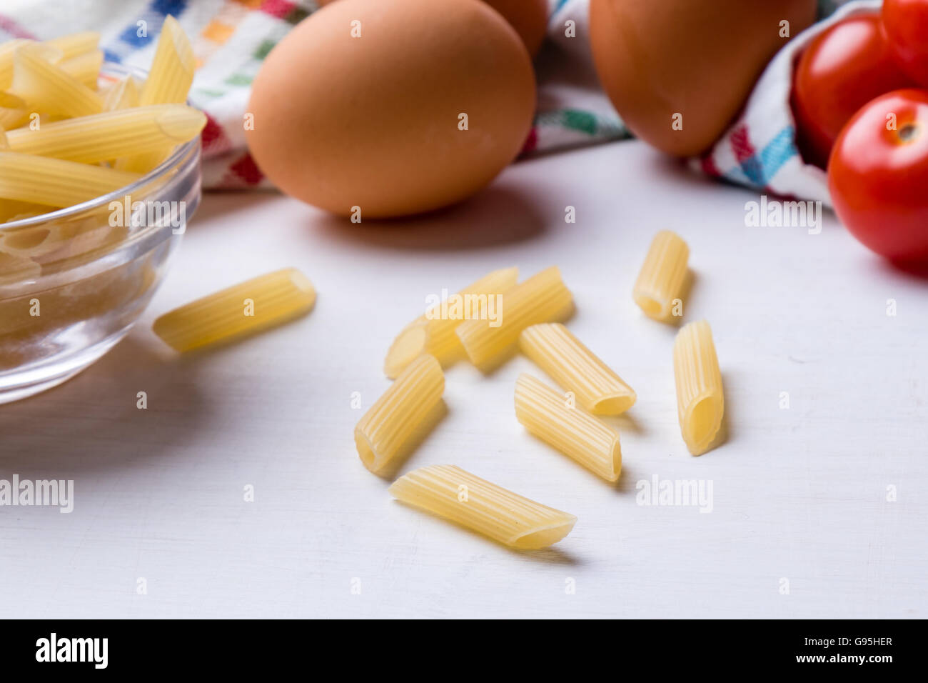 Penne tube noodle hi-res stock photography and images - Alamy