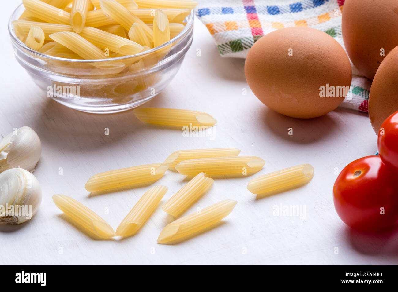 Penne tube noodle hi-res stock photography and images - Alamy