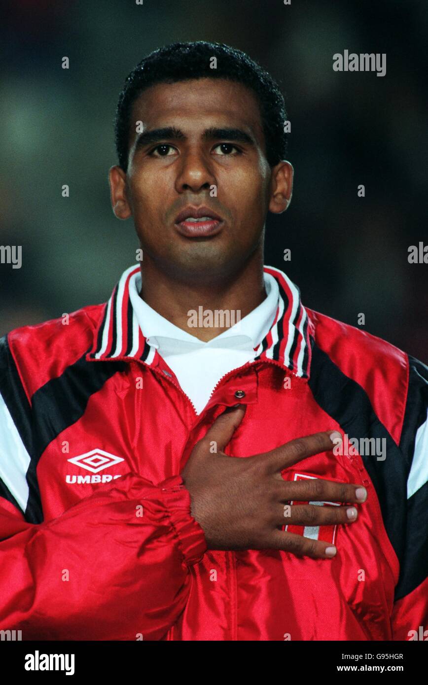 Soccer - Friendly - Holland v Peru. Gregorio Bernales, Peru Stock Photo ...