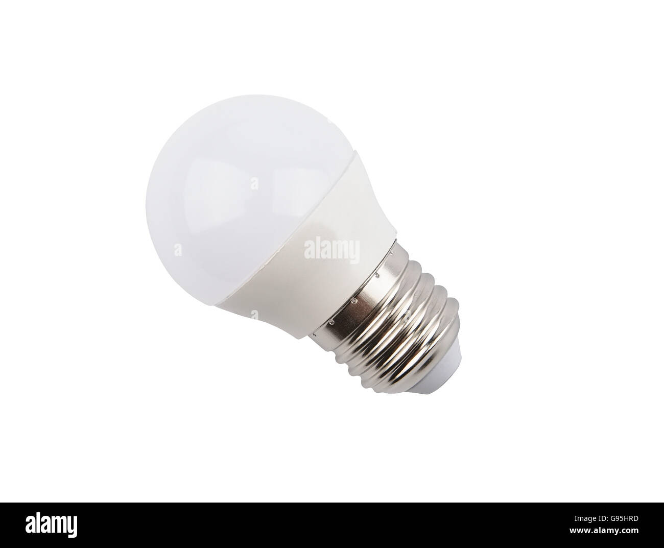 LED lamp on a white background Stock Photo - Alamy