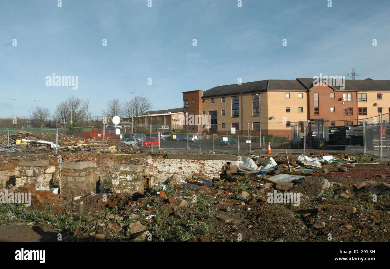 The site of the former icl stockline plant in maryhill hi-res stock ...