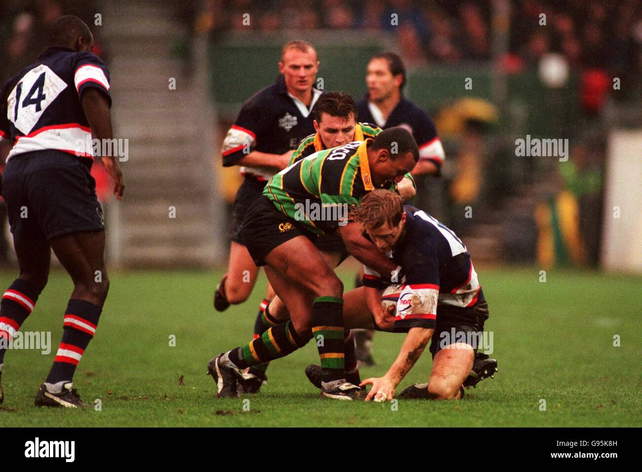 Rugby union allied dunbar premiership northampton v gloucester hi-res ...