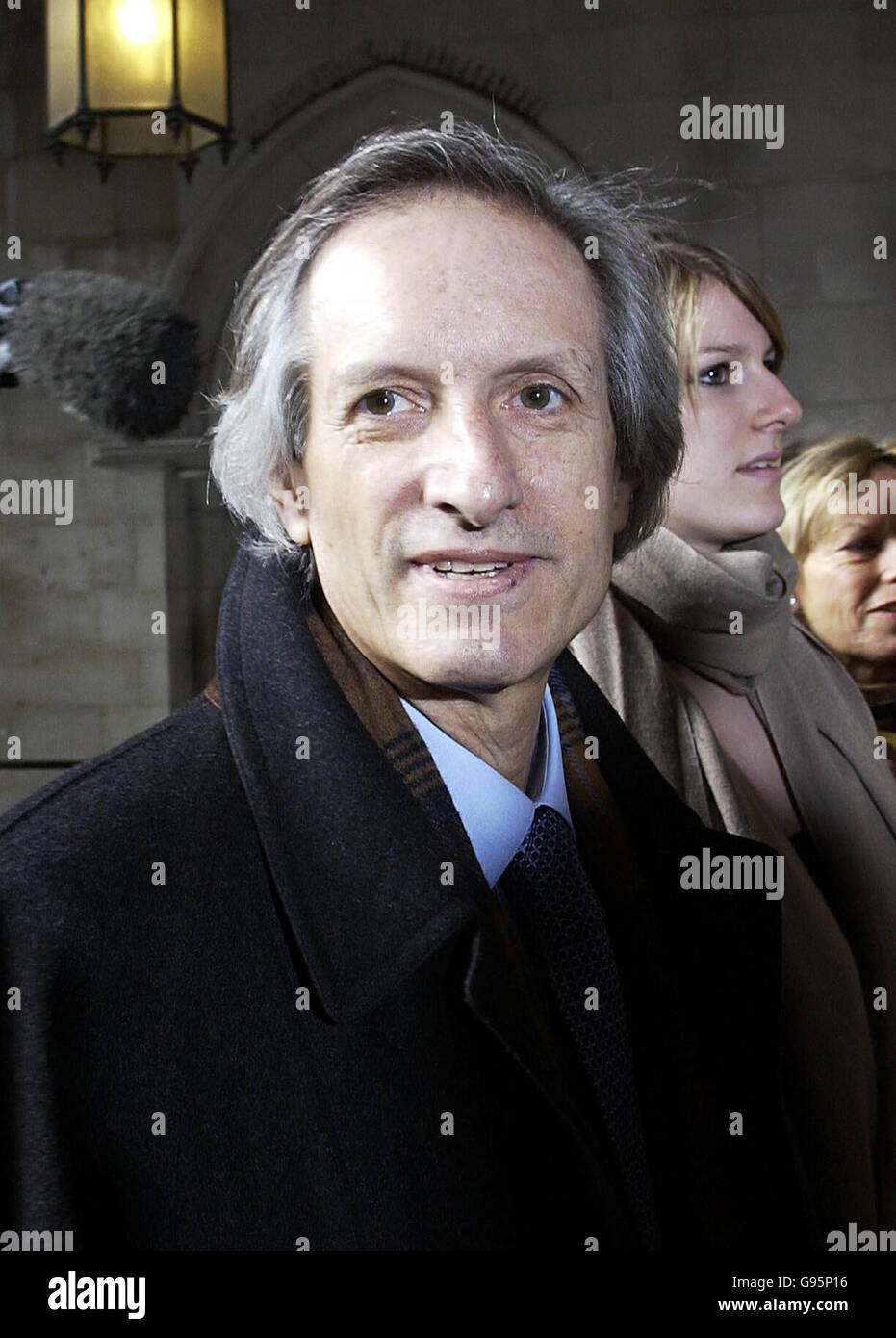 Michael baigent arrives at the london high court hi-res stock ...