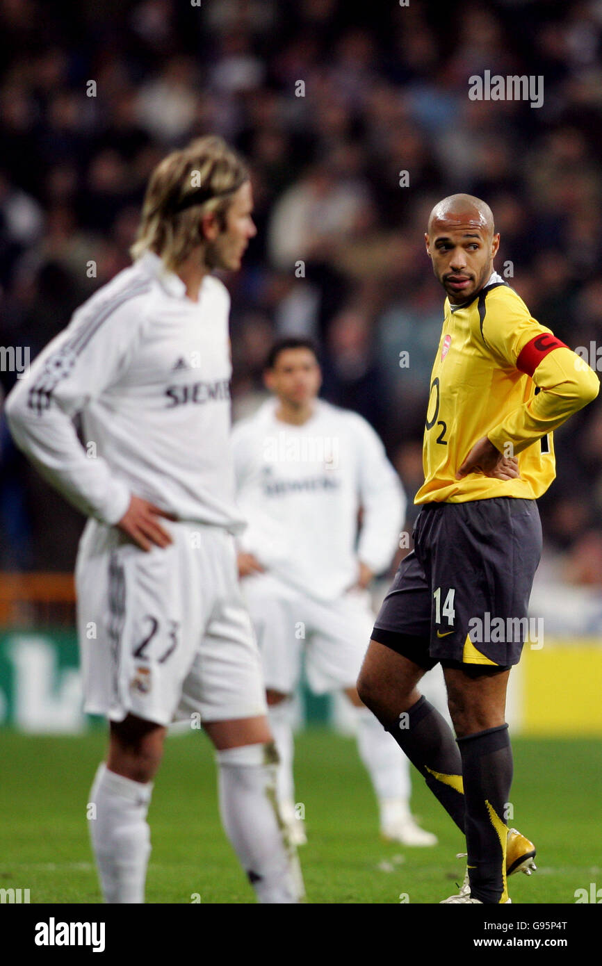 David beckham and thierry henry hi-res stock photography and images - Alamy