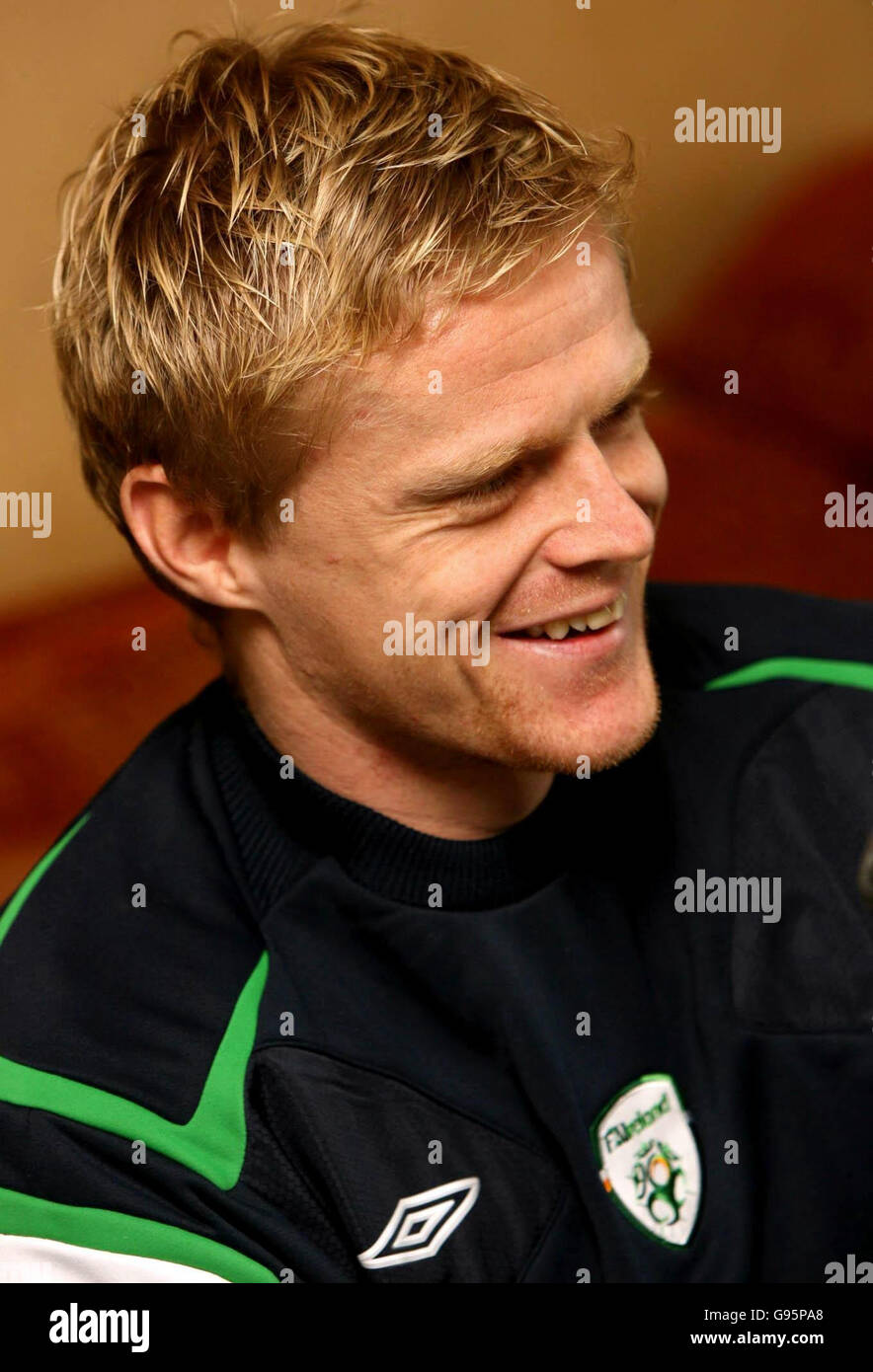 Republic of Ireland's Damien Duff during a press conference at ...
