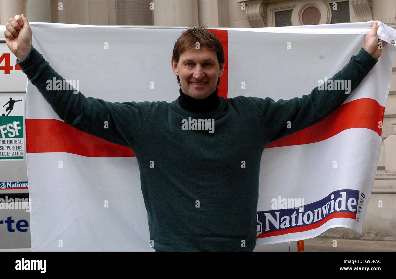 Former England captain Tony Adams helps to launch the Nationwide Fans ...