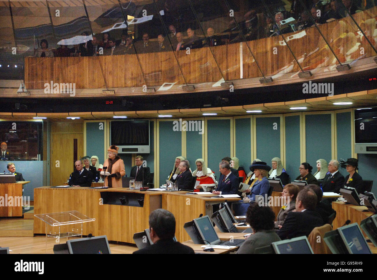 Welsh Assembly Official Opening Stock Photo - Alamy