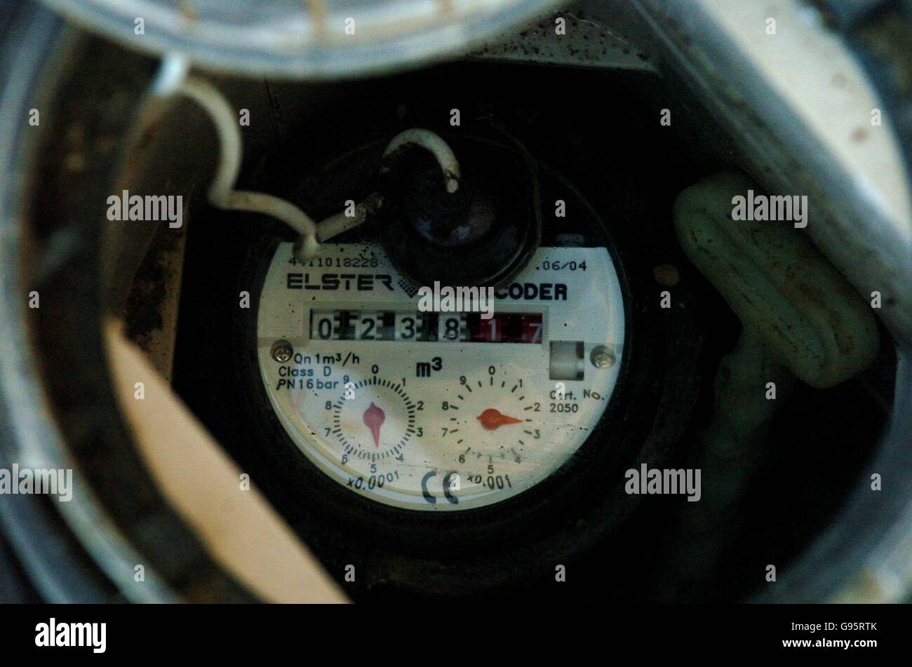 A Water Meter. A Water Meter Stock Photo - Alamy