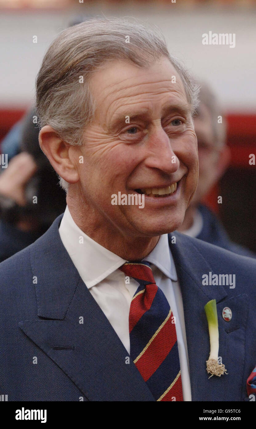 The Prince of Wales during a visit to the Royal Welsh College of Music ...