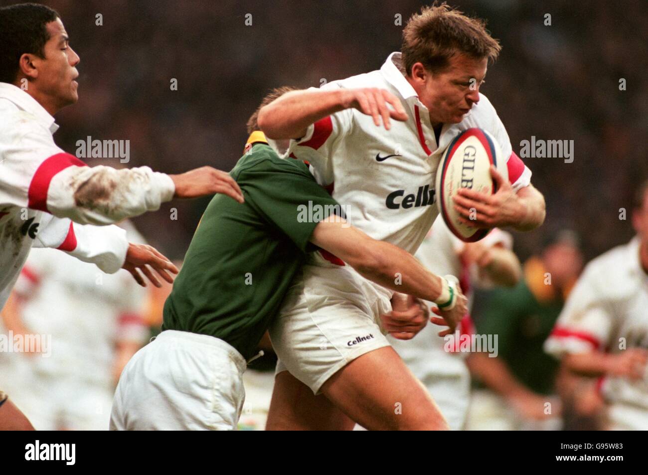 Tackled rugby england south africa test hi-res stock photography and ...