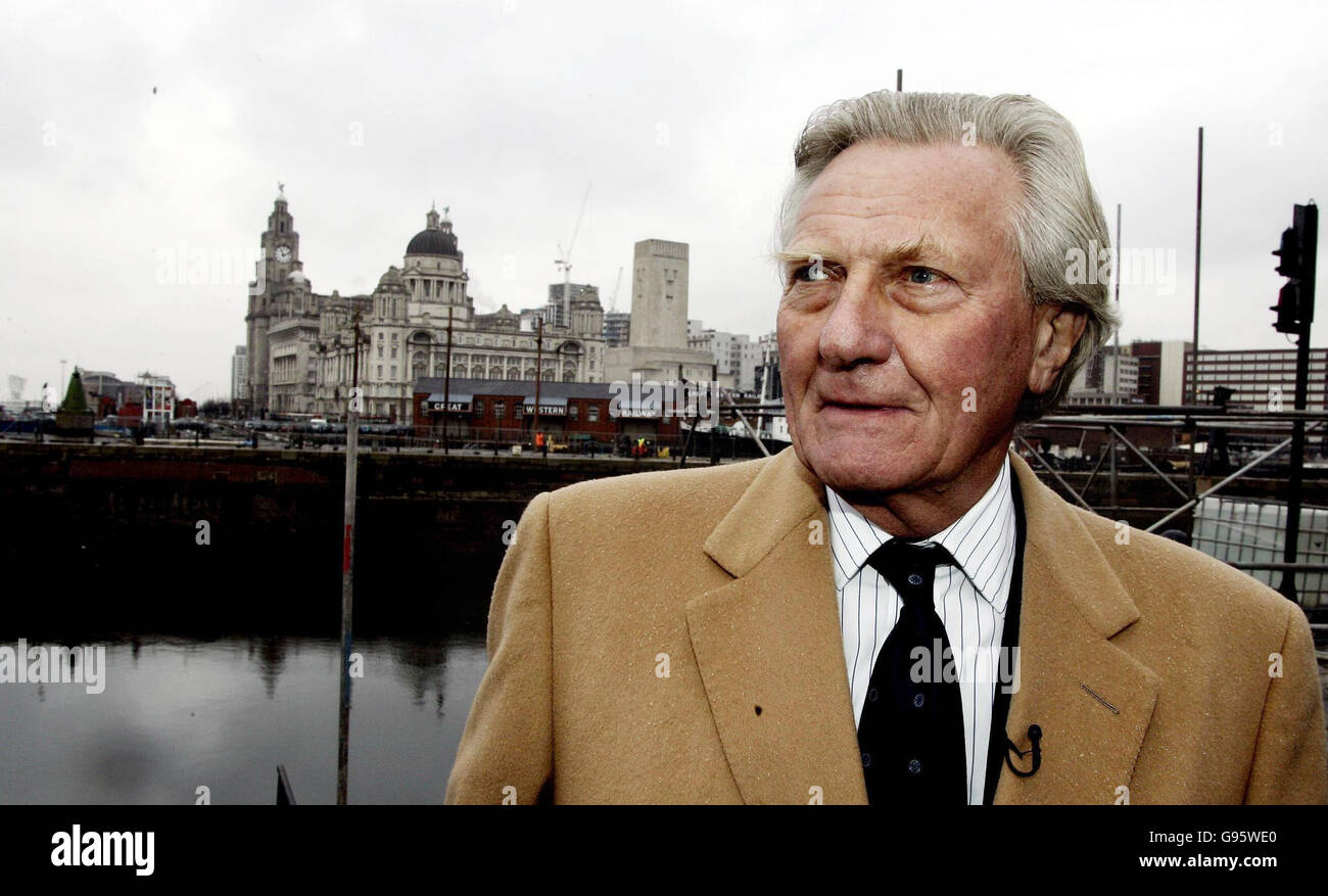 Lord Heseltine visits Albert Dock during a tour of Birkenhead ...