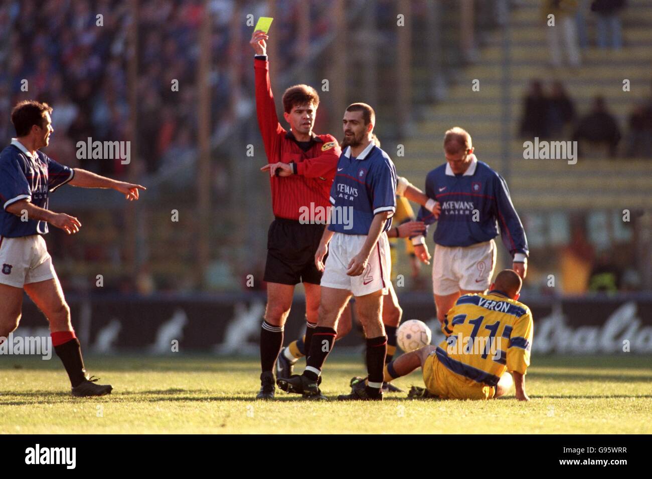 Rangers get yellow card hi-res stock photography and images - Alamy