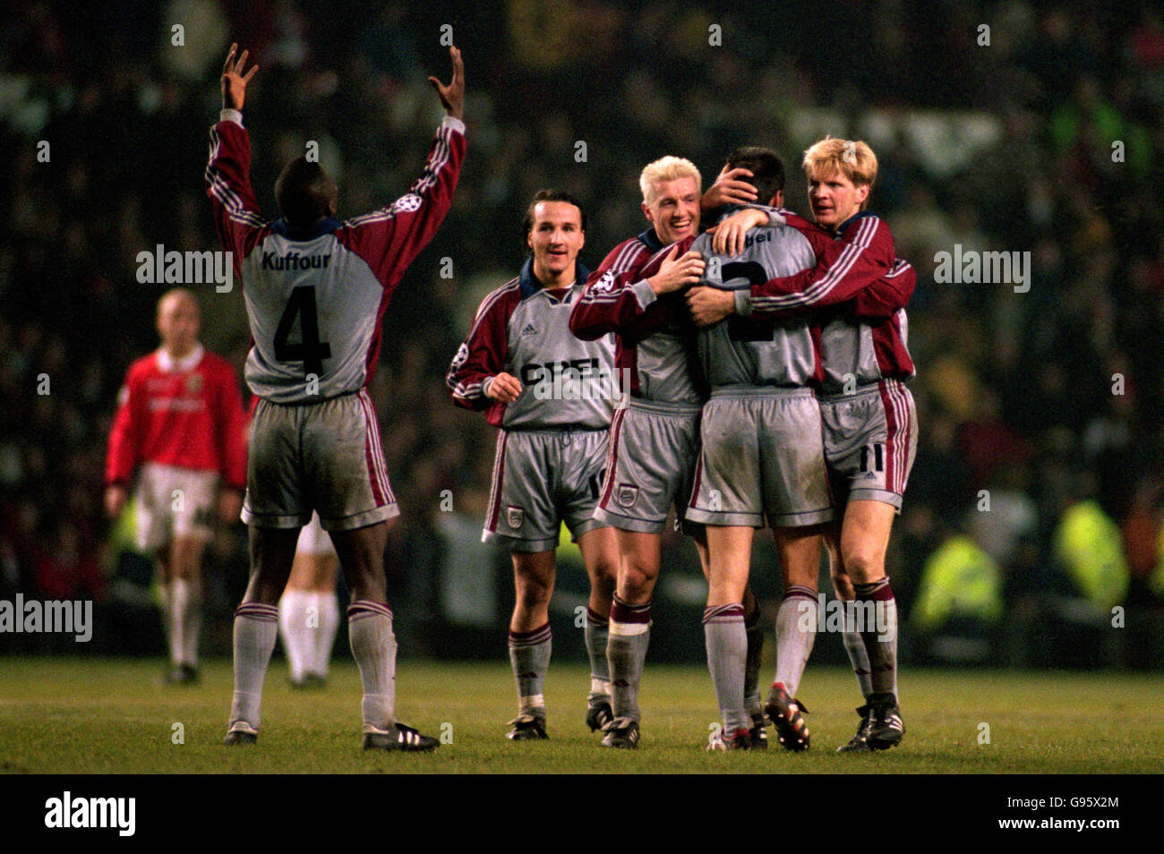 Bayern Munich's (left-right) Samuel Kuffour, Jens Jeremies, Thomas ...