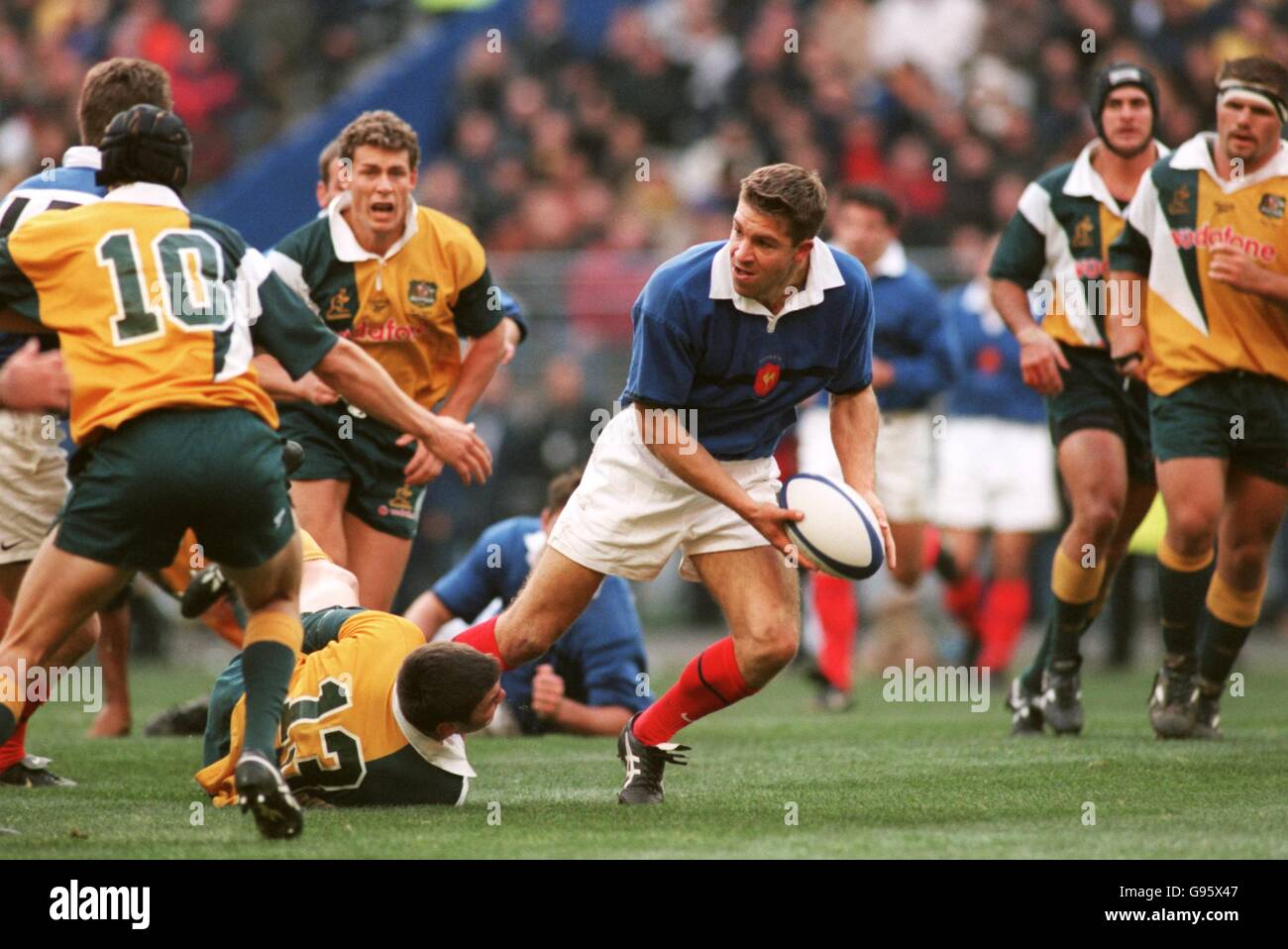 Frances thierry lombard breaks through the australian defence hi-res ...