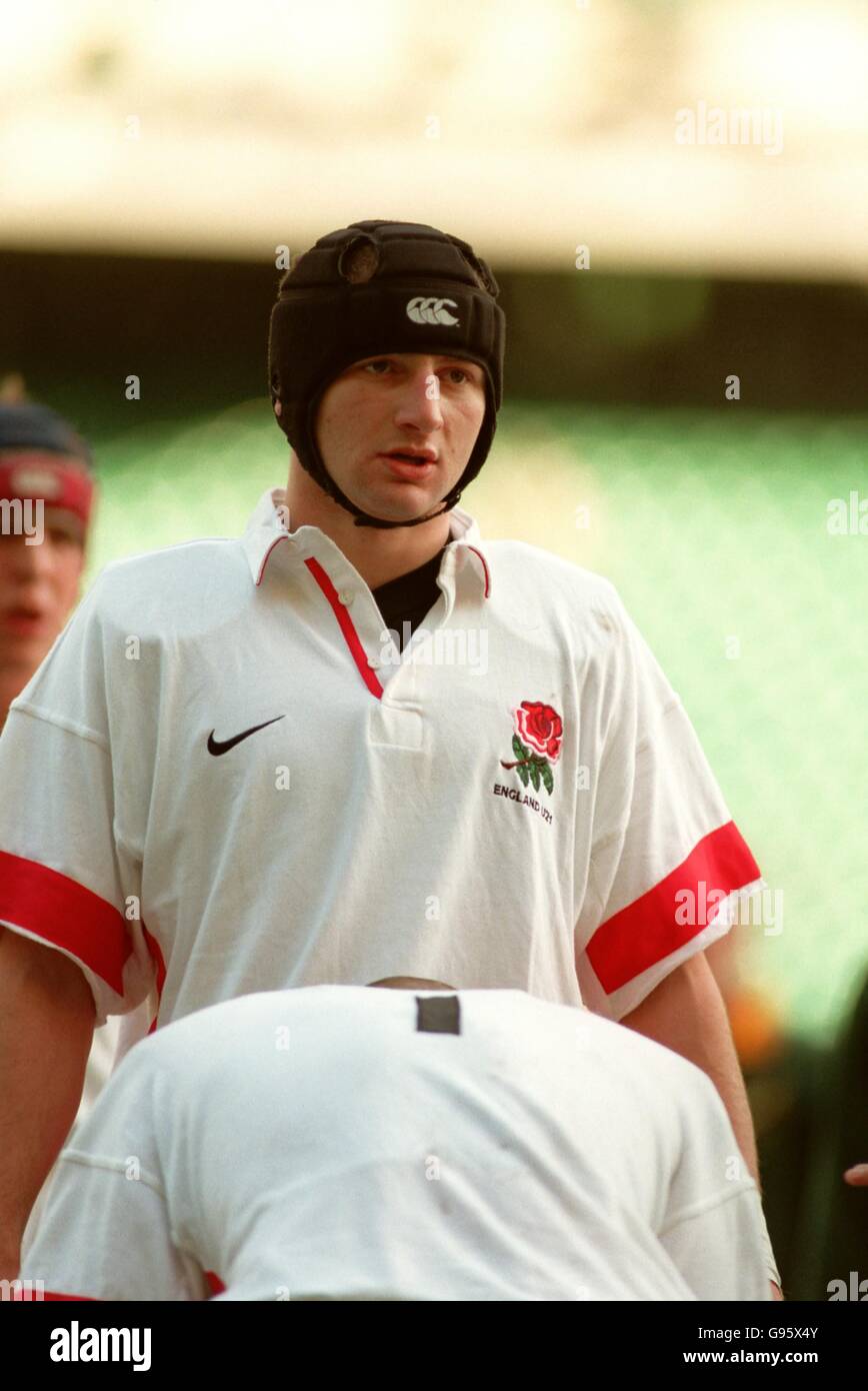 Rugby Union - Under 21s - England v South Africa. Stephen Borthwick ...