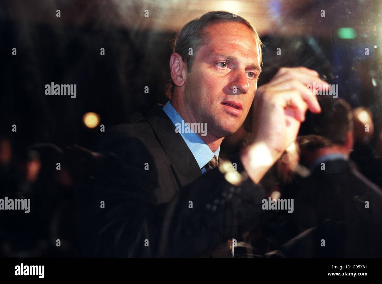 Four time Olympic rowing gold medallist Steve Redgrave signs his name ...