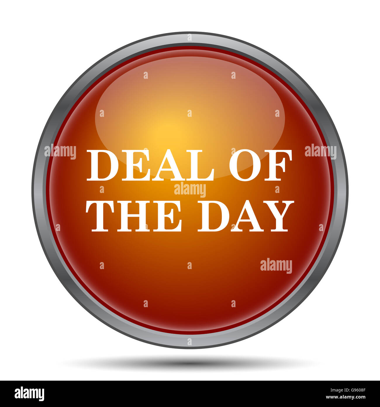 Deal of the day icon. Internet button on white background Stock Photo ...