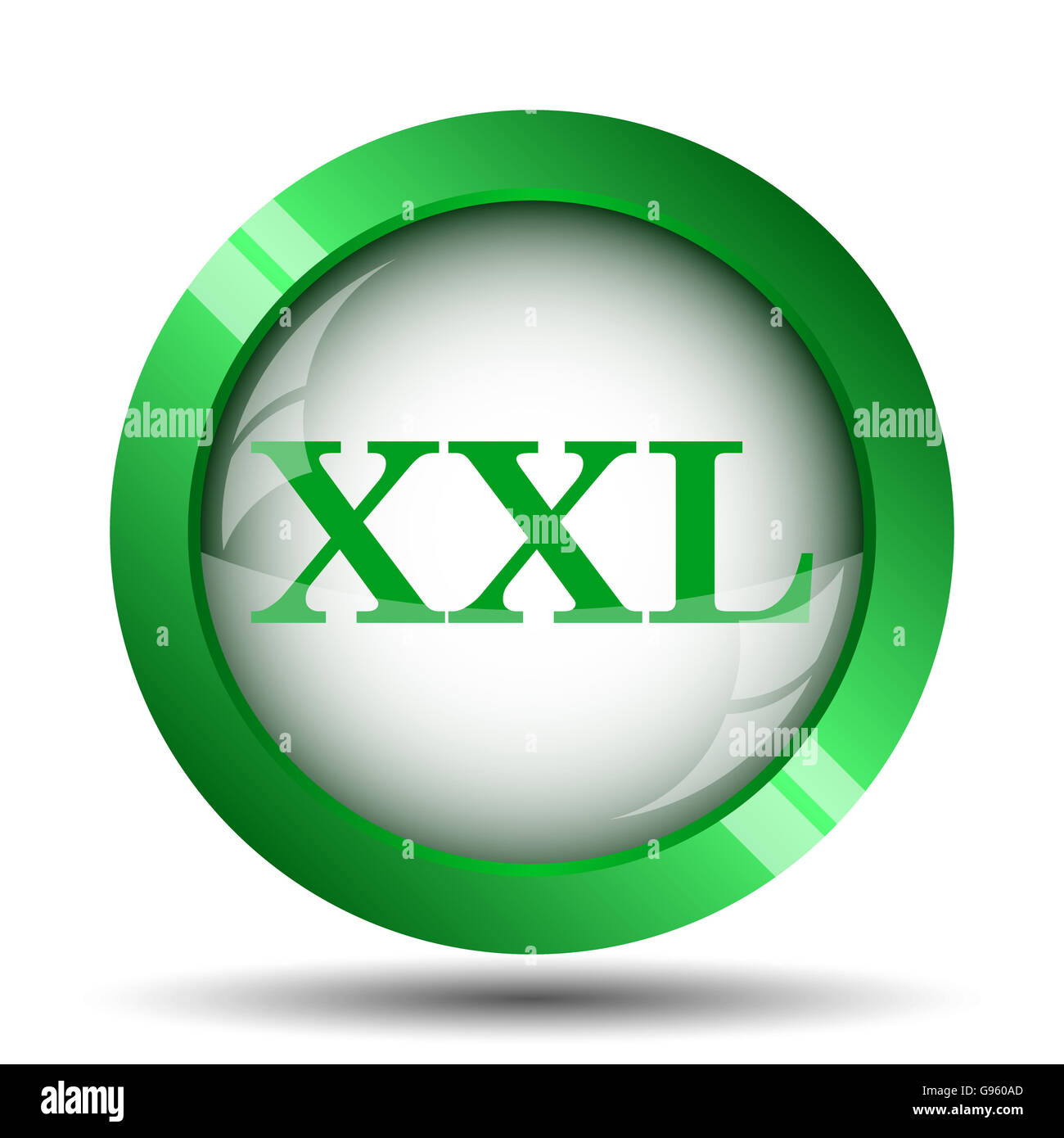 XXL icon. Internet button on white background Stock Photo - Alamy