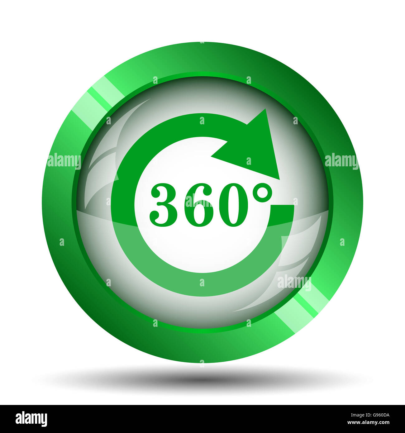 Reload 360 icon. Internet button on white background Stock Photo - Alamy