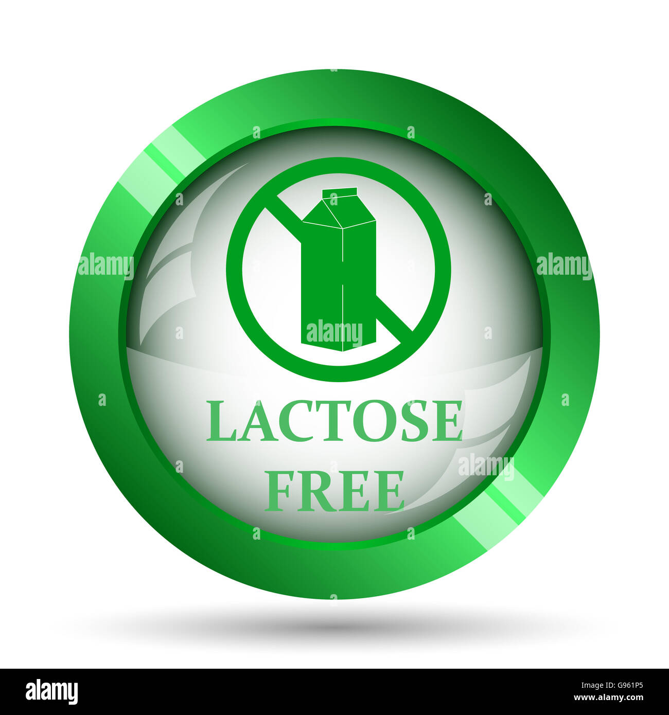 Lactose intolerance sign on white hi-res stock photography and images ...